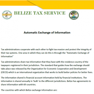 Latest News - Belize Tax Services