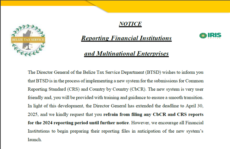 Belize Tax Services – Belize Tax Service